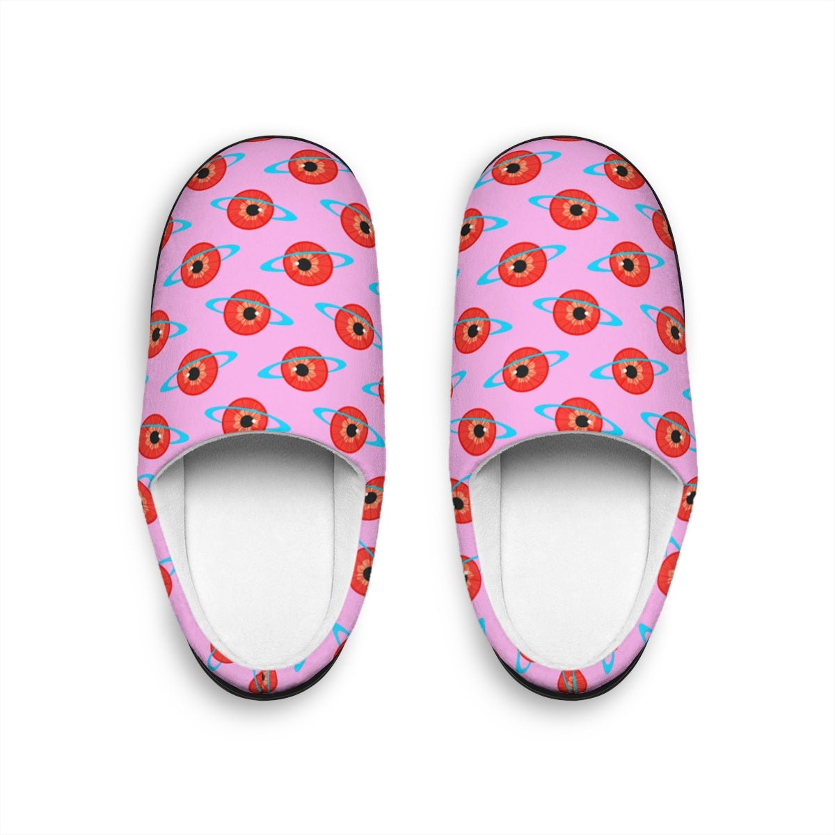 Eyeball Planet Print Slippers – HAYLEY ELSAESSER